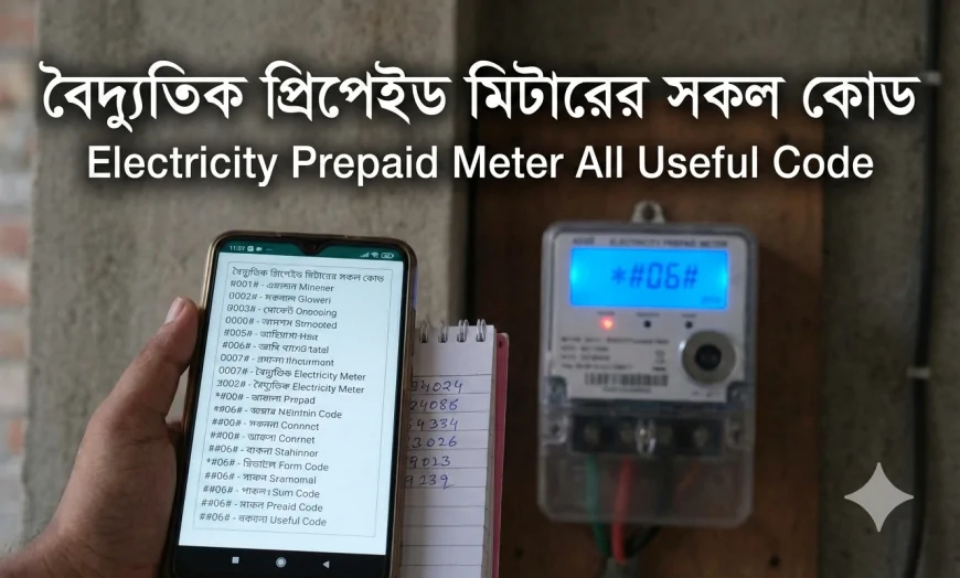 বৈদ্যুতিক প্রিপেইড মিটারের সকল কোড | Electricity Prepaid Meter All ...